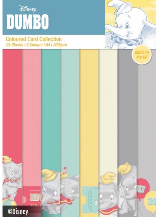 Dumbo - Coloured Card A4 Pack | bol