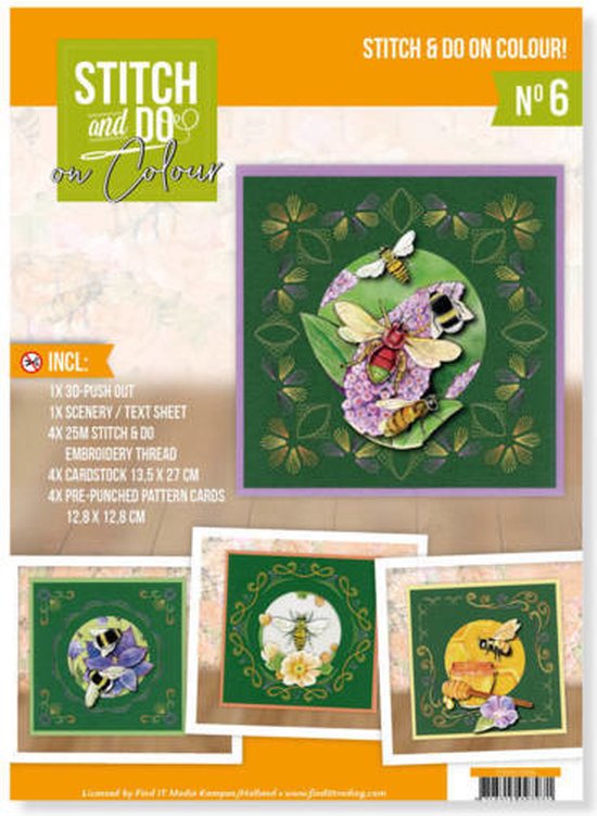 Stitch and Do on Colour 006 - Jeanine's Art - Humming Bees | bol
