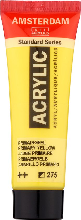 Verf - Acryl - 275 - Primair geel - Amsterdam - 20ml | bol