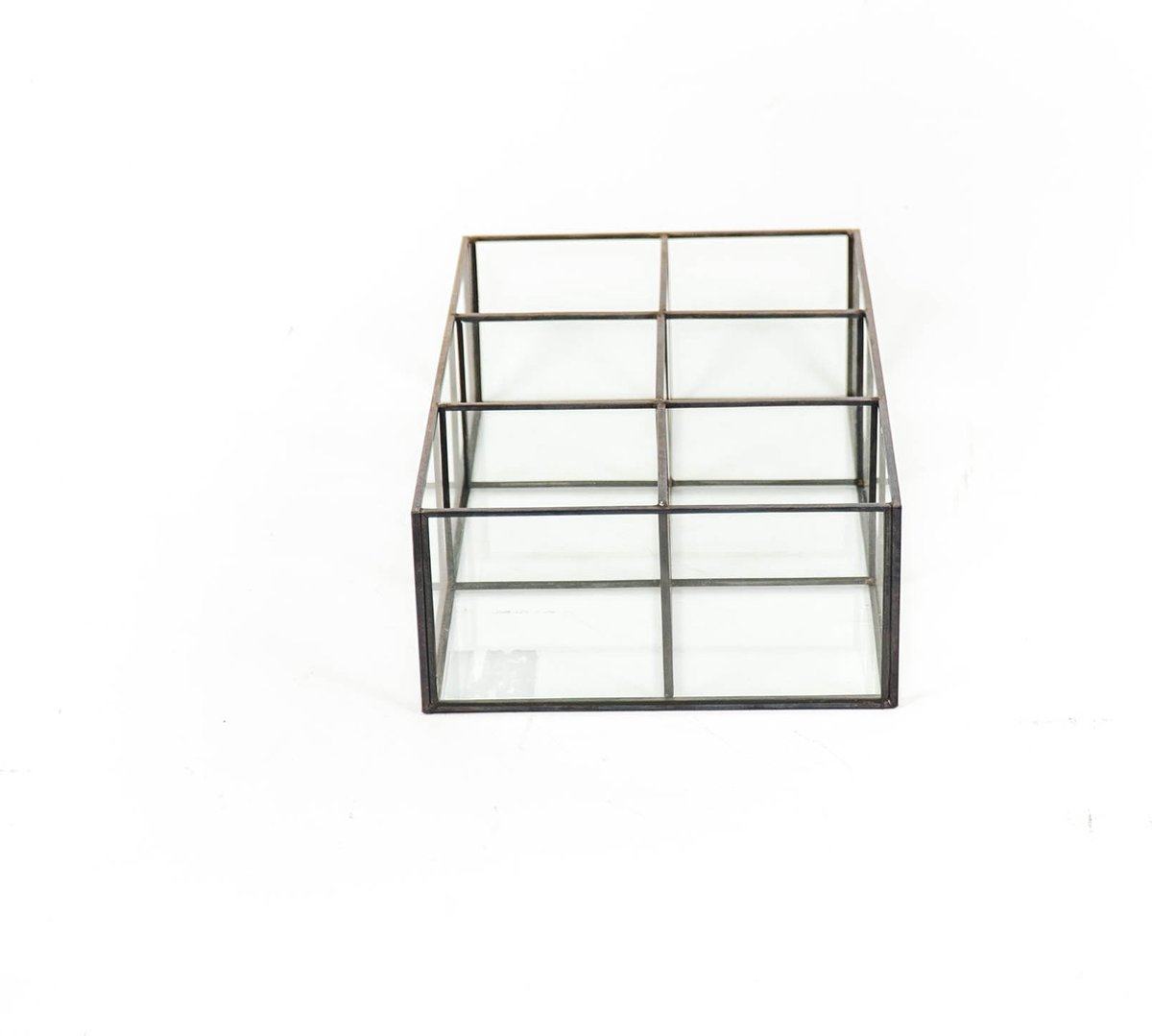 Housevitamin Glazen box Zwart - 25x15,5x7,5cm | bol