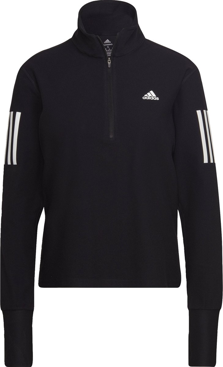 adidas Performance Own the Run Running Sweatshirt - Dames - Zwart- S | bol
