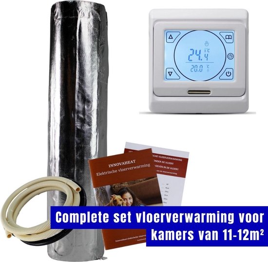 Complete set elektrische vloerverwarming voor kamer vanaf 11 m² - 1500 ...