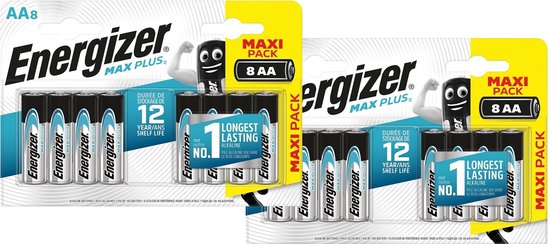Energizer Max Plus AA - 16 batterijen | bol.com