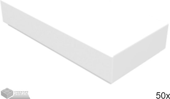 50x LEGO 3069b Tegel 1 x 2 Wit, 50 stuks | bol.com