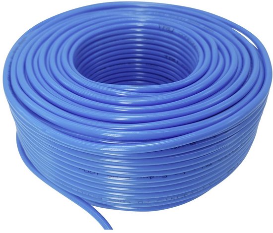 TRU COMPONENTS Persluchtslang PU12X8 Polyurethaan Blauw Binnendiameter ...