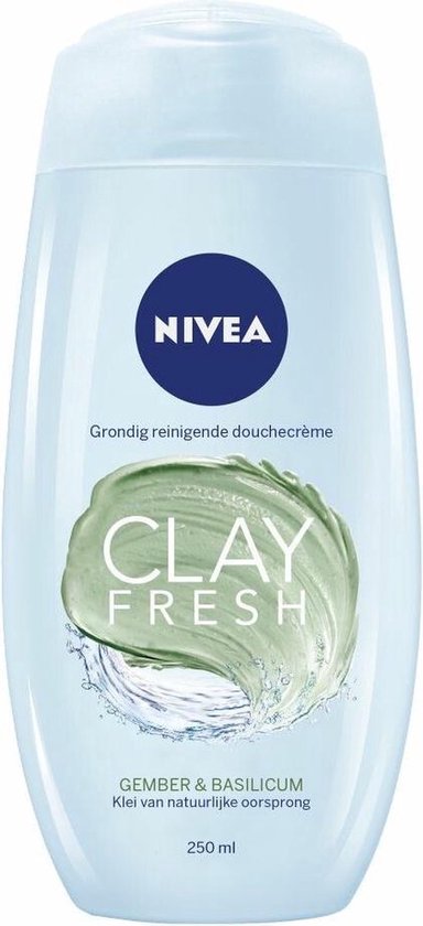 NIVEA Douchegel - Clay Fresh - Ginger & Basil - 2 x 250 ml | bol