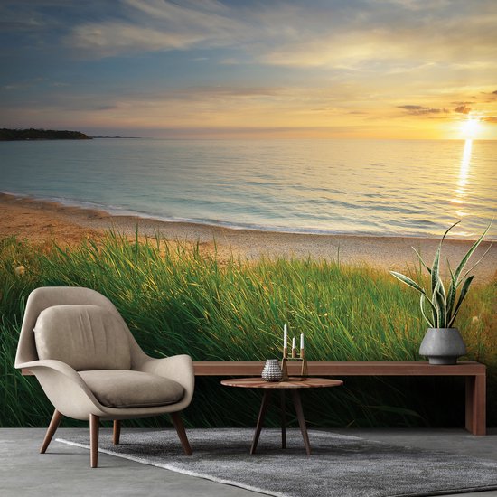 Vliesbehang - Fotobehang - Landschap - Strand - Natuur - Zee - Water ...