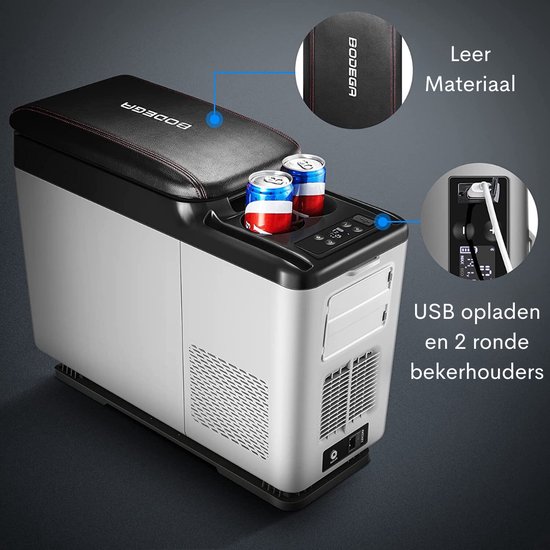 Koelbox Auto - EU-compressor - Koelbox - 15 liter, koelbox, autokoeling ...