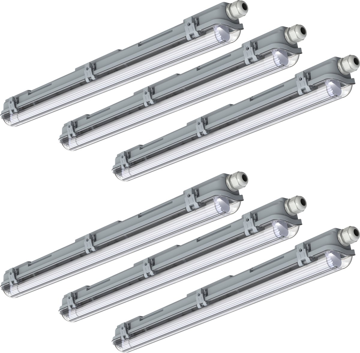 FastFix LED TL Armaturen 60 cm incl. LED TL lampen - Geschikt voor alle ...