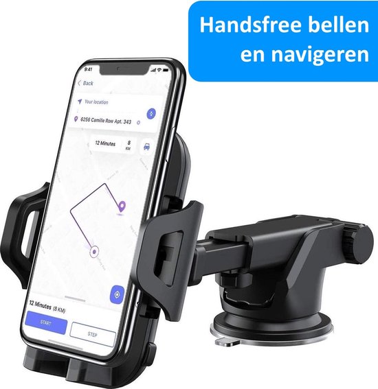 Universele Telefoonhouder Auto met zuignap - Geschikt voor raam en ...