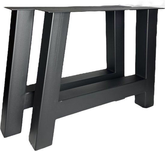 Maison DAM – 2x industriële tafelpoot A met koker 10x10cm, Hoogte 72cm ...