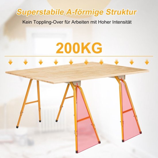 Coast Zaagbok - set van 2 - Max 200 kg - In hoogte verstelbaar | bol