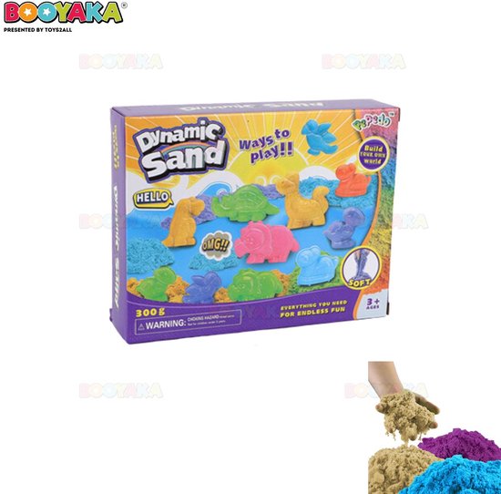 Booyaka® Dynamic sand Dino's – Kenetic sand – Kinetic sand – Kenetisch ...