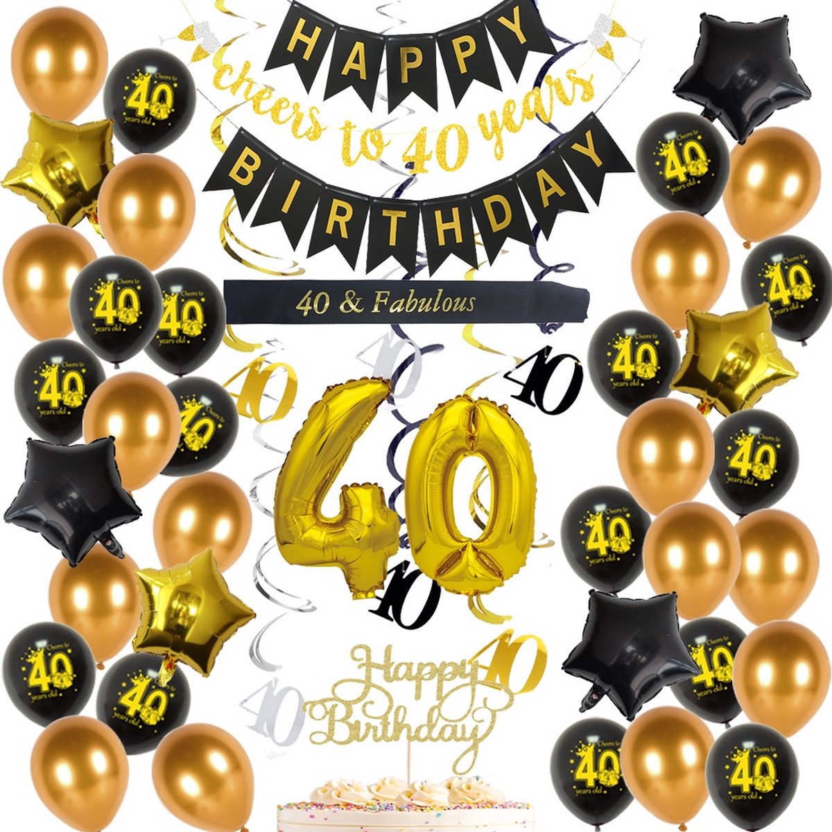 Bollabon - 40 jaar verjaardag man of 40 jaar verjaardag vrouw - 40 jaar ...