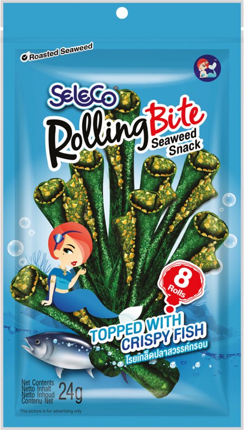 Seleco Zeewier Snack met Vis 24 g | bol