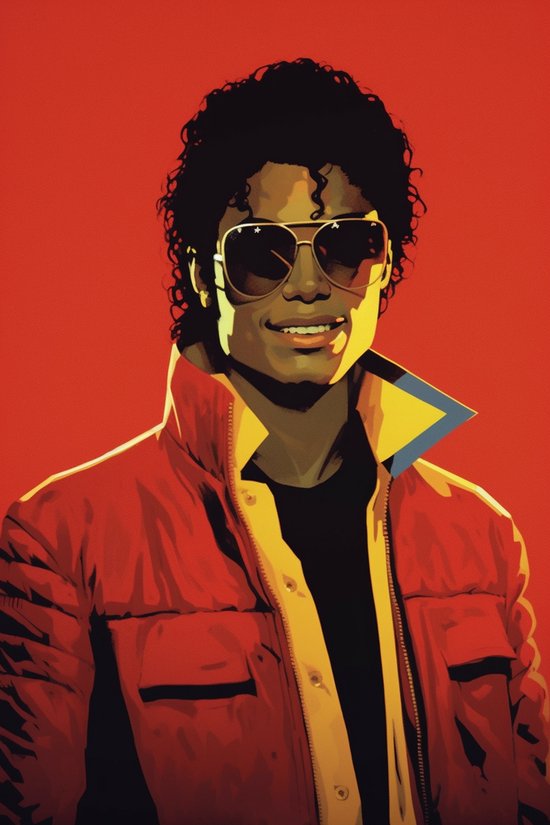 Michael Jackson Poster | Thriller Poster | MJ Abstract | Michael ...