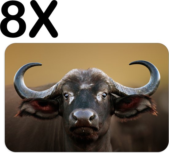 BWK Flexibele Placemat - Afrikaanse Buffel - Set van 8 Placemats ...