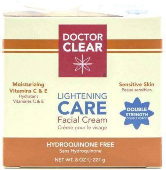 Doctor Clear Lightening Care Facial Cream Double Strength (8oz/227g ...
