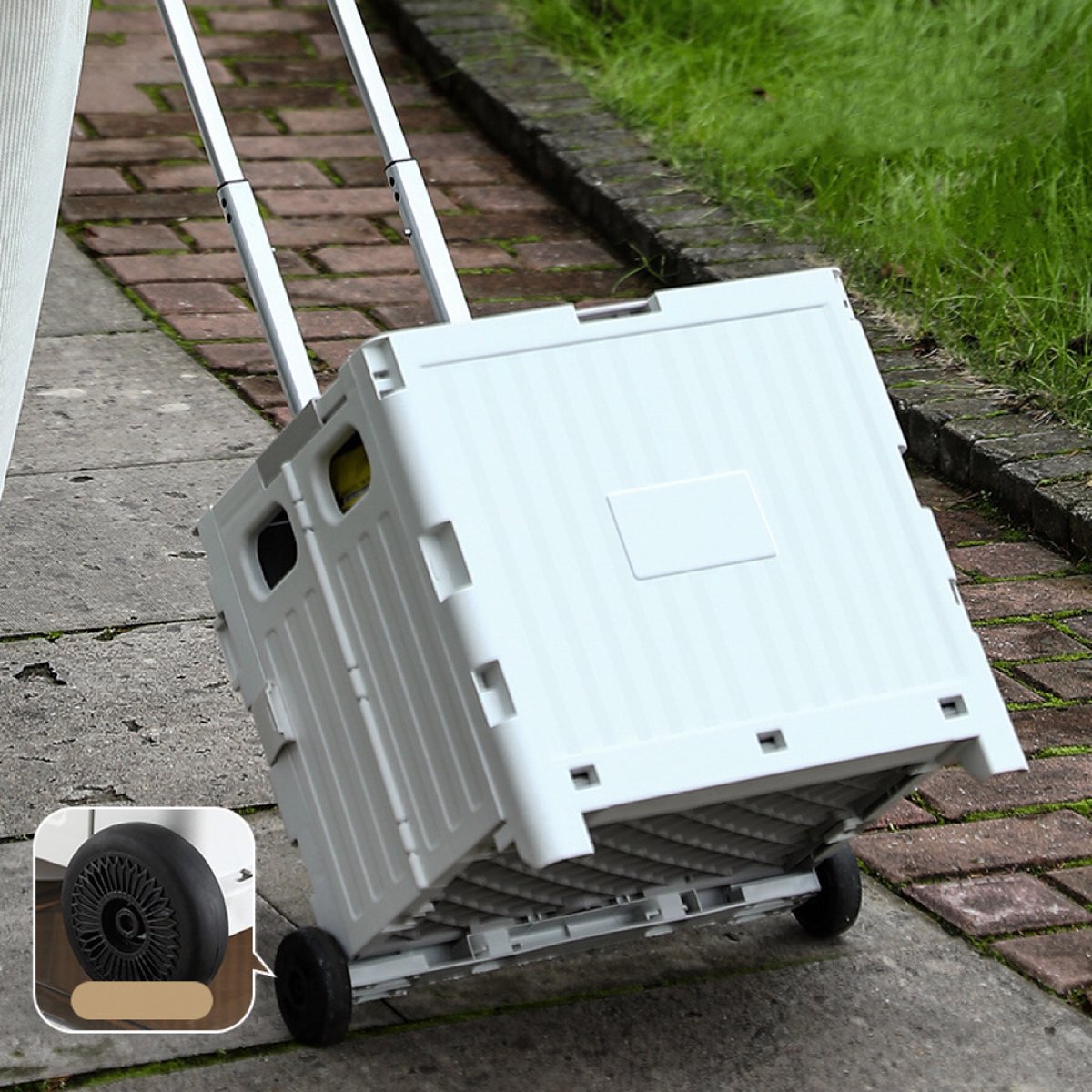 Inklapbare krat - Opvouwbare krat - Inklapbare krat met deksel - 45 L ...