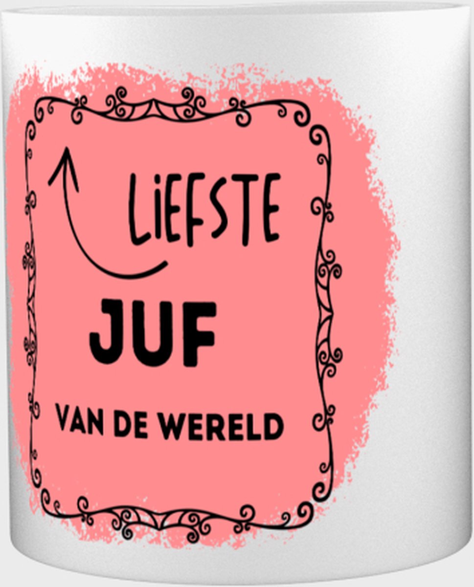 Akyol - liefste juf van de wereld Mok met opdruk - juf - de liefste juf ...