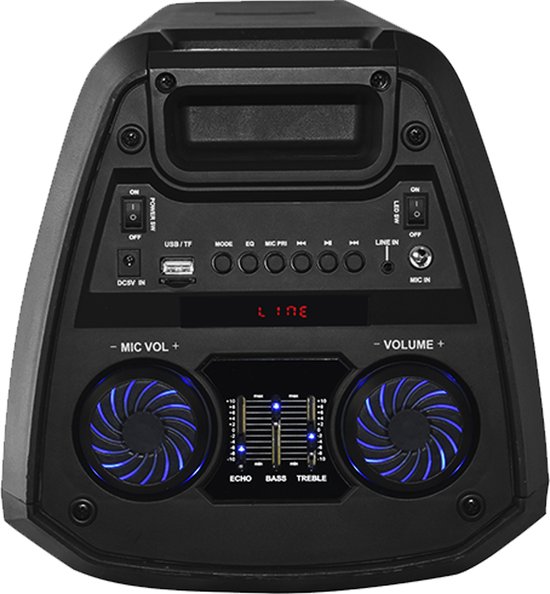 Denver Bluetooth Speaker Party Box - Discolichten - Incl. Afstandsbediening -... | bol