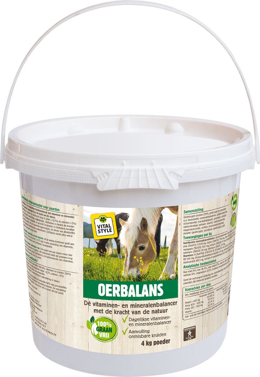 VITALstyle OerBalans - Paarden Supplementen - poeder - 4 kg | bol.com