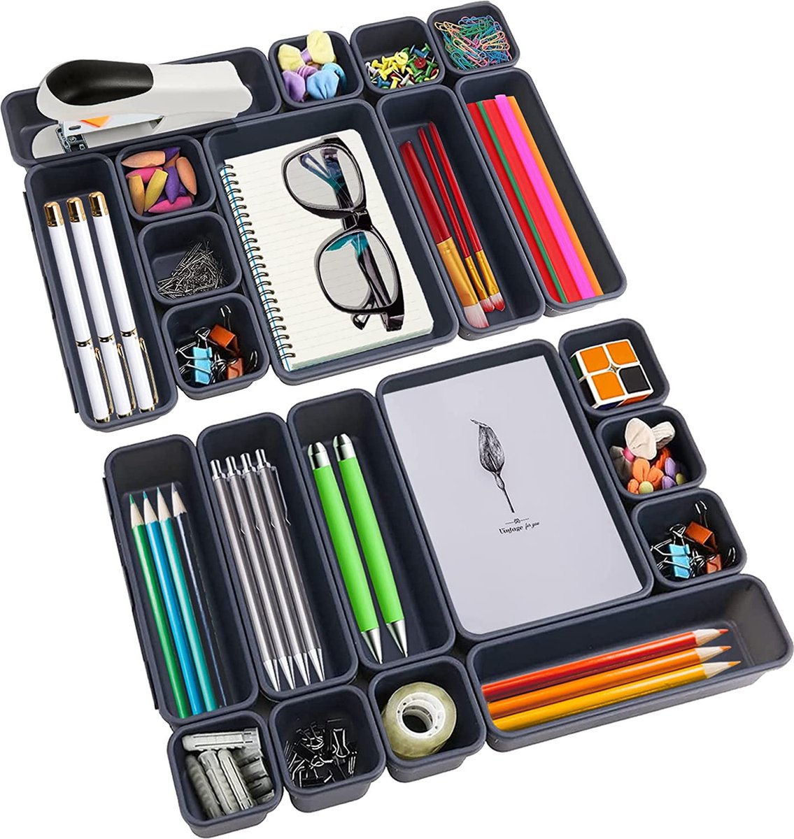 22 stuks lade-organizer systeem keuken bureau-organizer lades lade ...