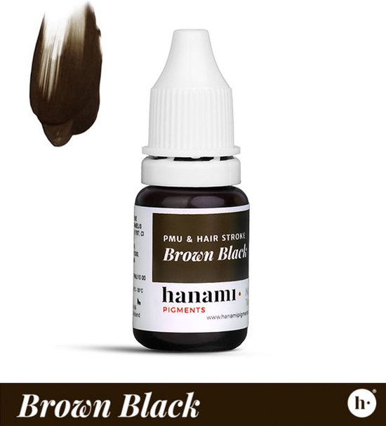 Hanami Brown Black - 10 ml - PMU pigment eyeliner - TATTOO pigment | bol
