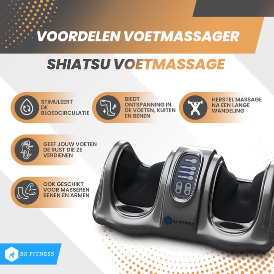 Voetmassage Apparaat 3d Zilver Shiatsu Massage Compressie Massage