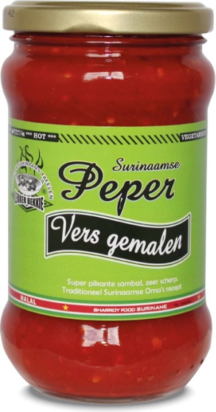 Lekker Bekkie - Surinaamse Peper vers gemalen - 3 x 290ml | bol