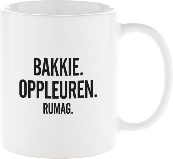 RUMAG Mok - Bakkie oppleuren - Mok met grappige leuke tekst | bol