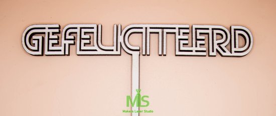 Taart Decoratie / gefeliciteerd taarttopper/ Taarttopper Verjaardag ...
