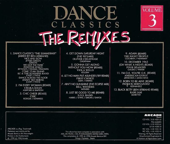Dance Classics The Remixes Volume 3, Various | Muziek | bol.com