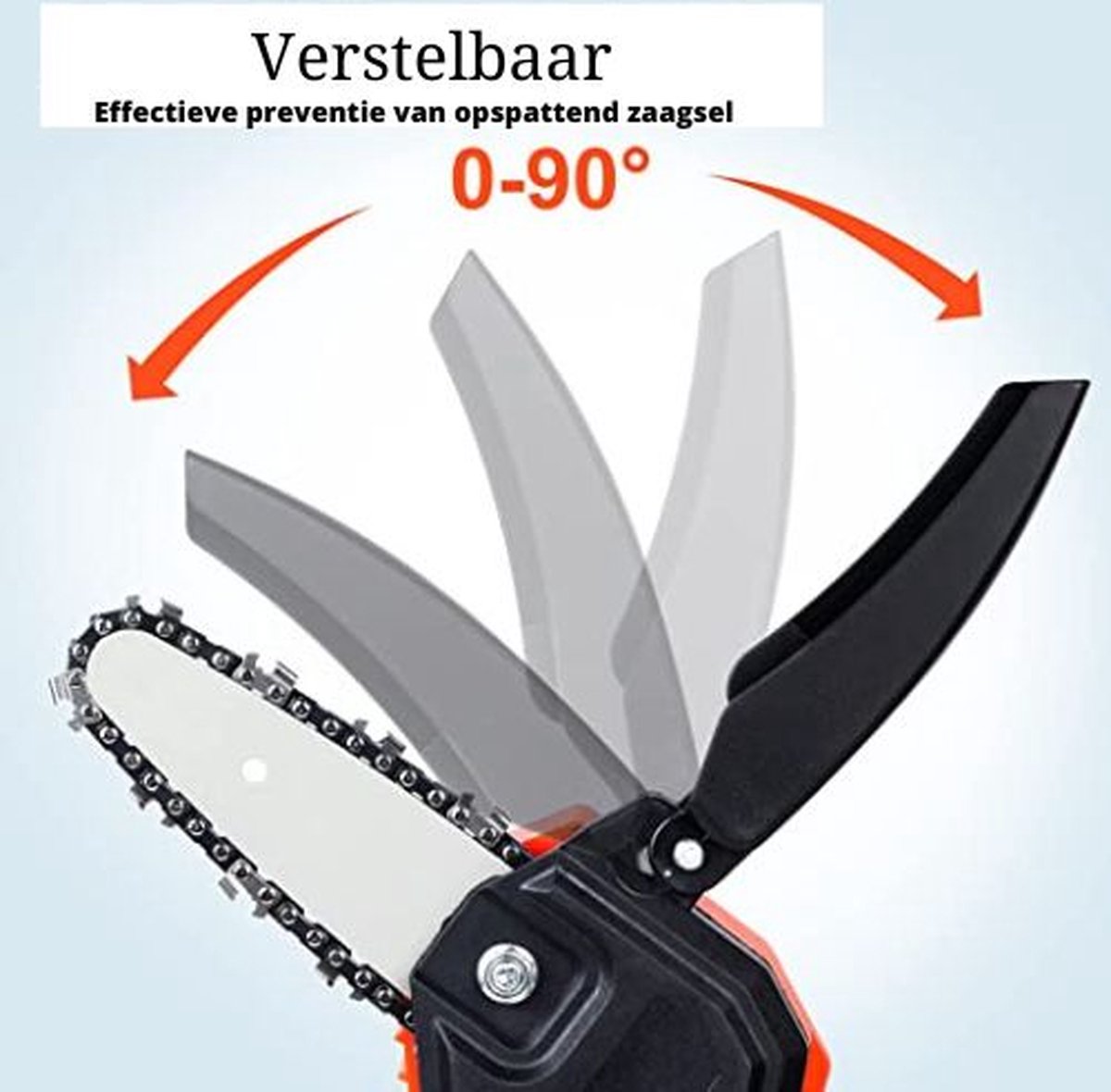 Mini kettingzaag - 2 Accu’s - Kettingzaag - 2 Kettingen 10 cm ...