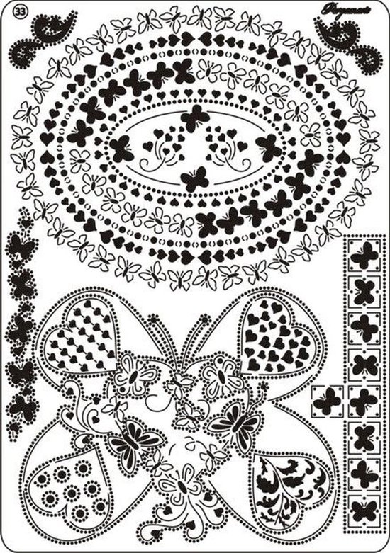 Pergamano Multigrid 33 Butterfly kisses | bol