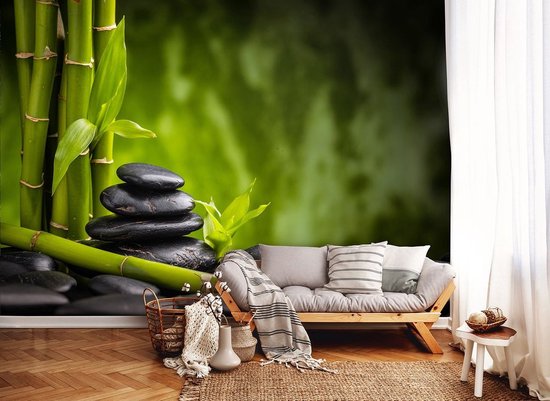 Fotobehang - Vlies Behang - Spa - Stenen en Bamboe - Wellness - Zen ...