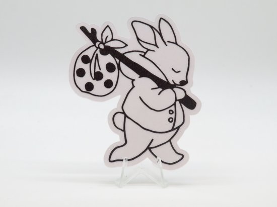 Reizend Konijn Sticker - Dieren in het Dagelijks Leven | Vera's Arts ...