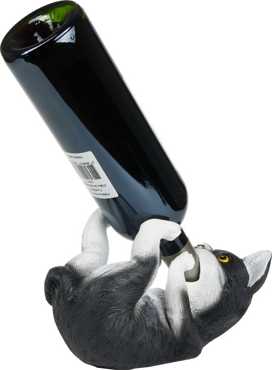 BRUBAKER Wijnfleshouder Dorstige Kat - Dronken Dieren Flessenhouder ...