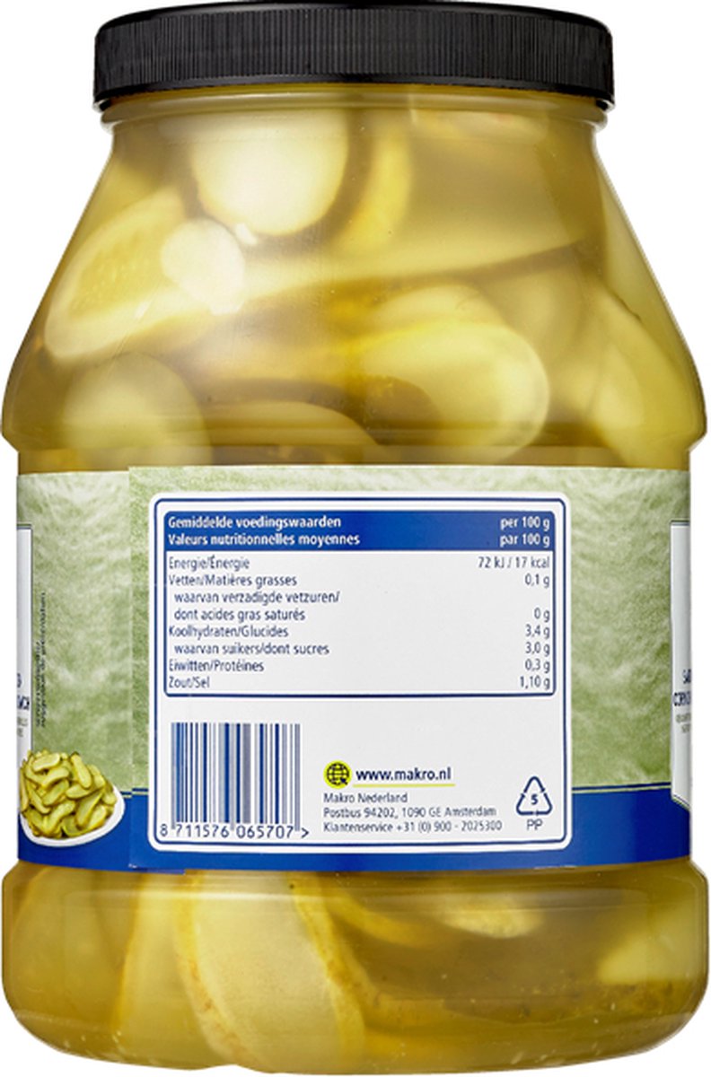 METRO Chef Sandwich augurken 2 x 2300 gram | bol.com