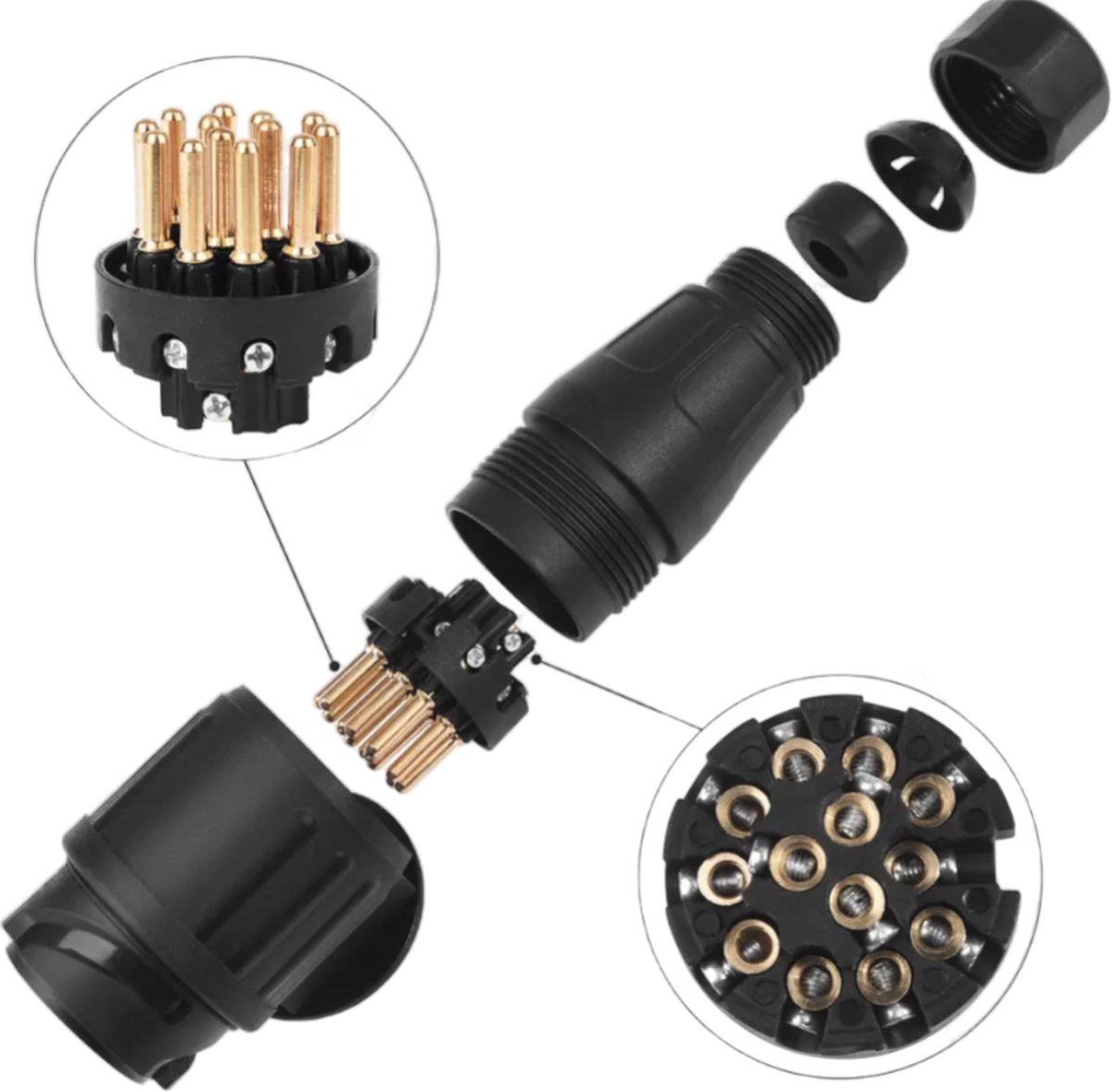 PD® - Stekker - 13 Polige Stekker - Kwaliteit - Caravan stekker ...