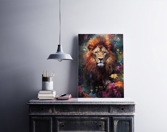Leeuw Poster - Leeuw - Kunst Leeuw - Woondecoratie - posters - formaat ...