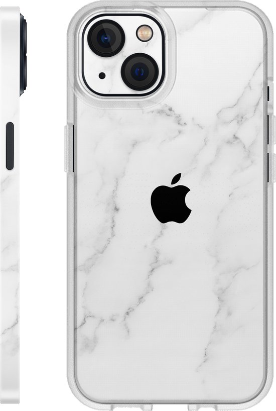 DODO Covers - iPhone 13 Mini White Marble Cover / Telefoonsticker ...