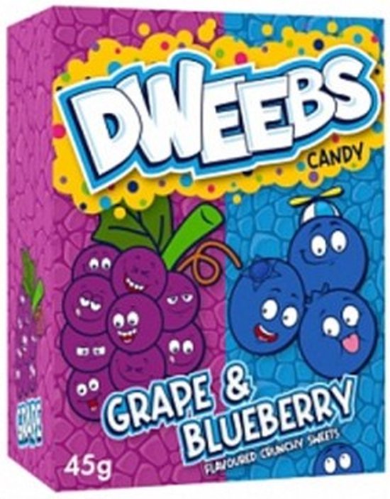Dweebs Grape & blueberry - 1x 45 gr - nerds | bol.com