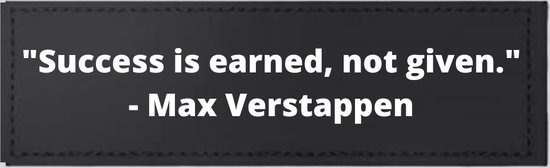Always Prepared - Klittenband Tekstlabel - formule 1 Quotes - Groot ...
