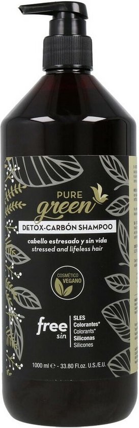 Shampoo Pure Green Detox Carbon (1000 ml) | bol