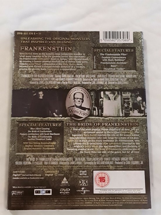Frankenstein/The Bride Of Frankenstein (2 disc) (Dvd), Boris Karloff | Dvd's | bol