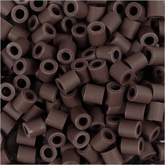 BioBeads van NABBI, afm 5x5 mm, gatgrootte 2.5 mm, medium, bruin, 1000 ...