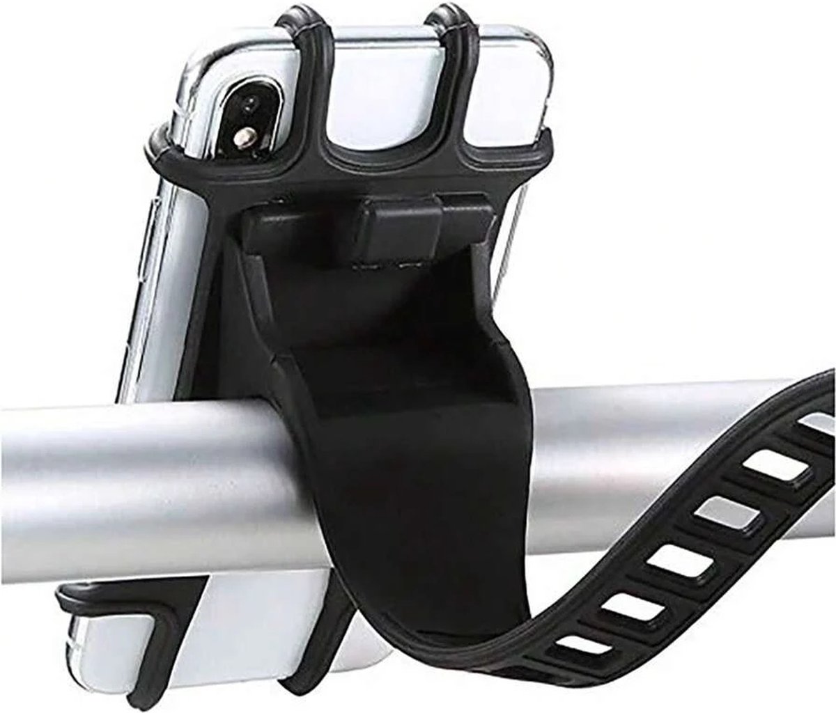 Telefoonhouder fiets - zwart - mobiel telefoonhouder - universele ...