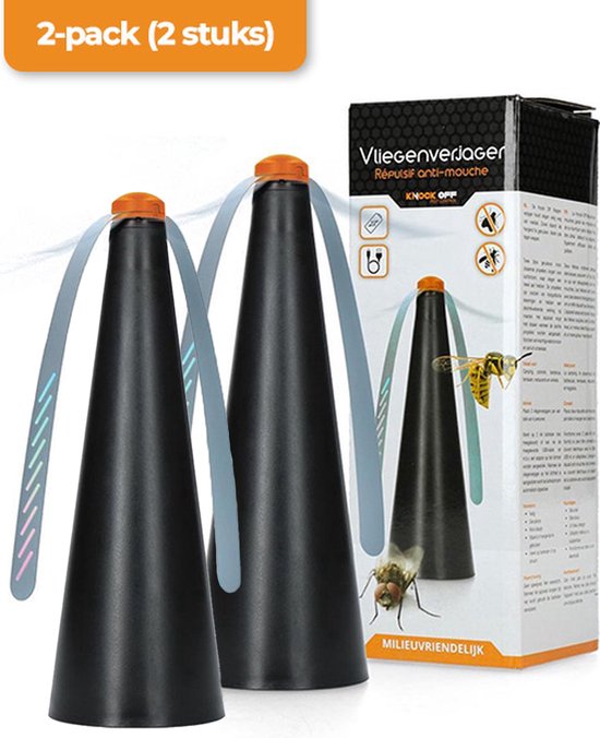 Knock Off Vliegenverjager voor op tafel - 2 Pack – Fly fan - Staand of ...