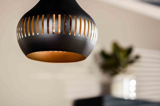 Hanglamp 3-Lichts Getrapt Zwart - Staal - 60x60x160cm - Hanglamp Edford ...